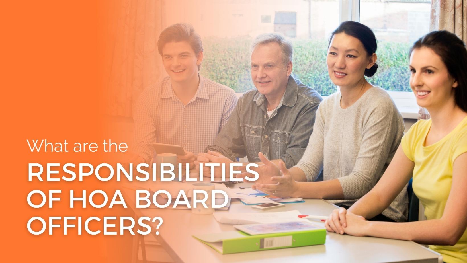 Responsibilities of HOA Board Officers | Management Plus